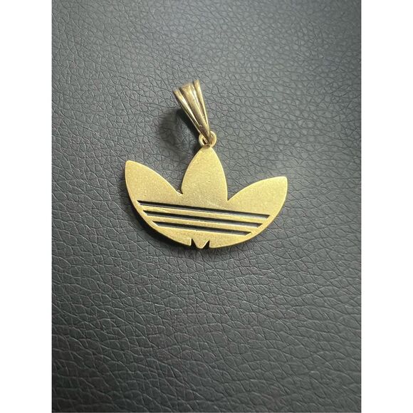 Gucci | Jewelry | Gucci X Adidas Gold Tone Logo Pendant For Necklace ...